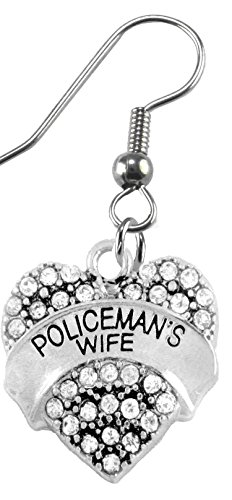 Policeman's Wife, Necklace, Earring, and Bracelet Set, Hypoallergenic, Safe-Nickel, Lead, Cadmium Free