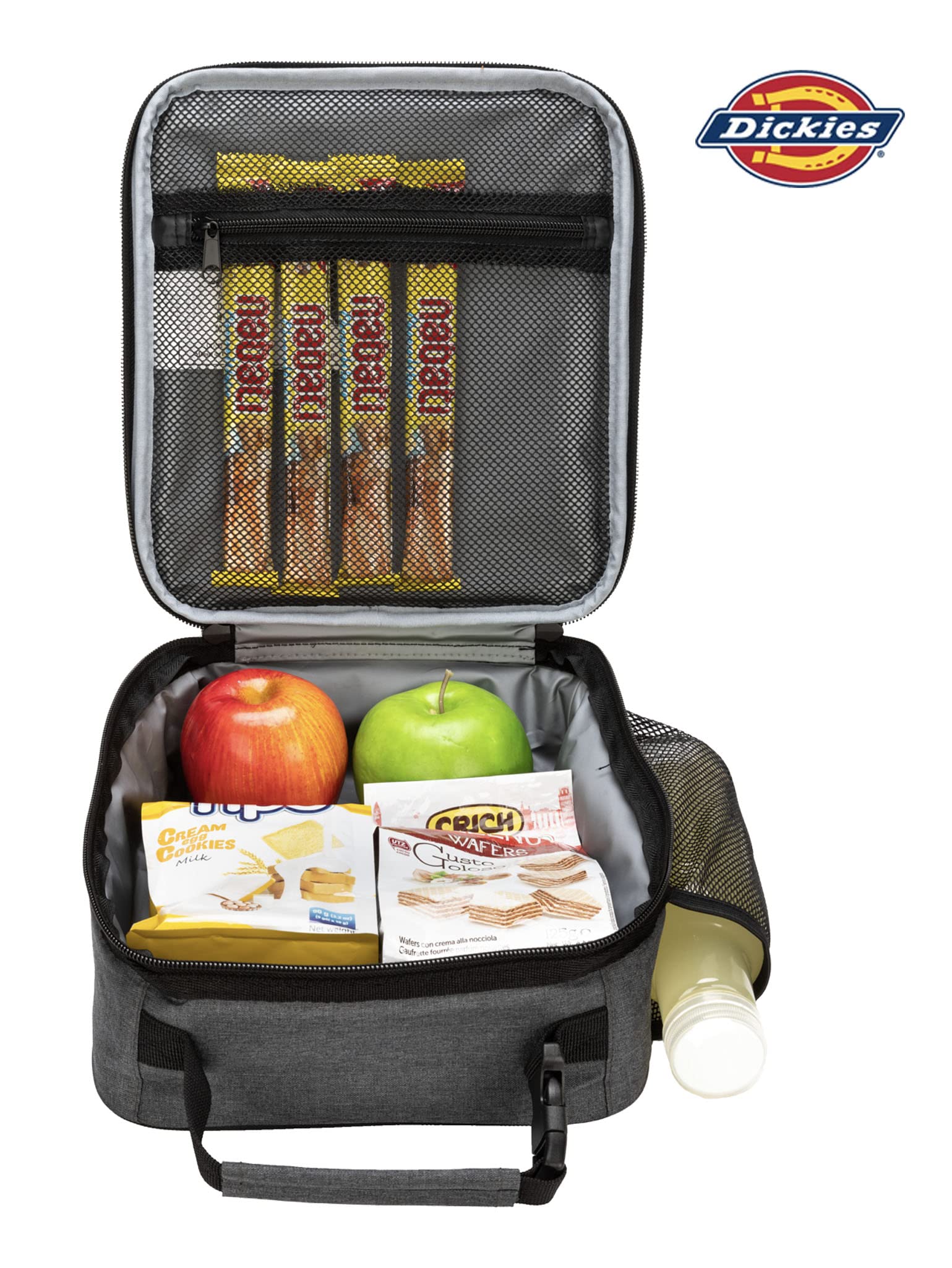 Dickies Basic Insulated Lunch Bag for Work, Thermal Reusable Office Lunch Box for Men, Women (Dark Charcoal)
