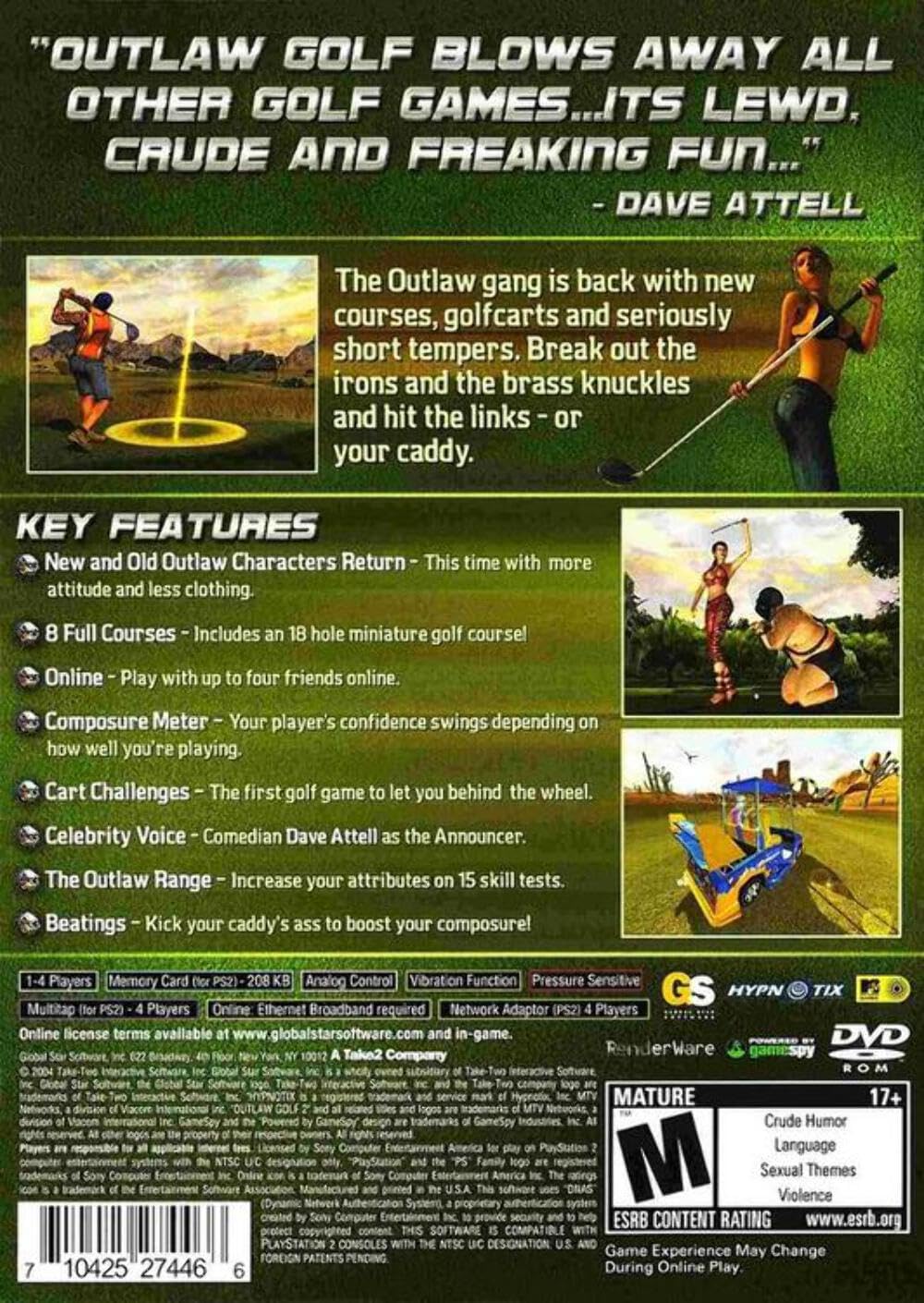 OUTLAW GOLF 2 - PlayStation 2