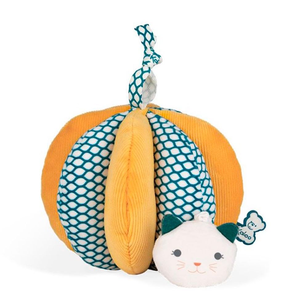 Kaloo - Stimuli - My First Gripping Ball with Vibrating Function - Washable Fabric - 0 Months + - K971601
