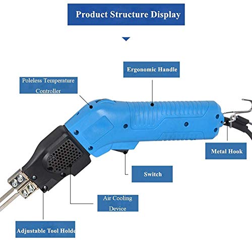 Electric Foam Cutter Knife Sponge Peral Foam Cutting Tool Groove Slotting Air-cooling Hot Heat Cutter Kit Blades