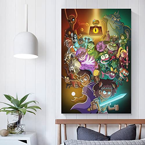 KINGSEM Amphibian Vs Owl House Poster Poster Decorative Painting Canvas Wall Posters And Art Picture Print Modern Family Bedroom Decor Posters 16x24inch(40x60cm)
