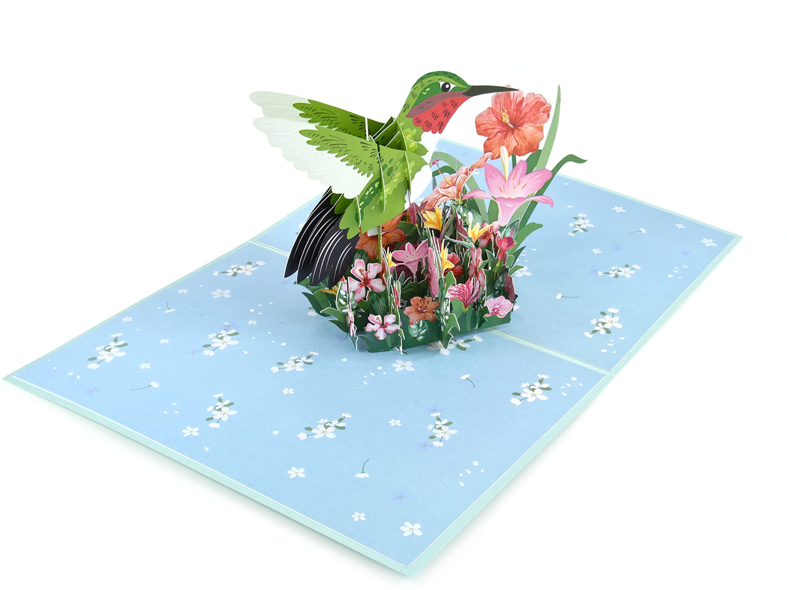 Hummingbird Pop Up Card, Birthday Card, Mother's Day Card, Summer Card, Thinking of You, Bird Lovers