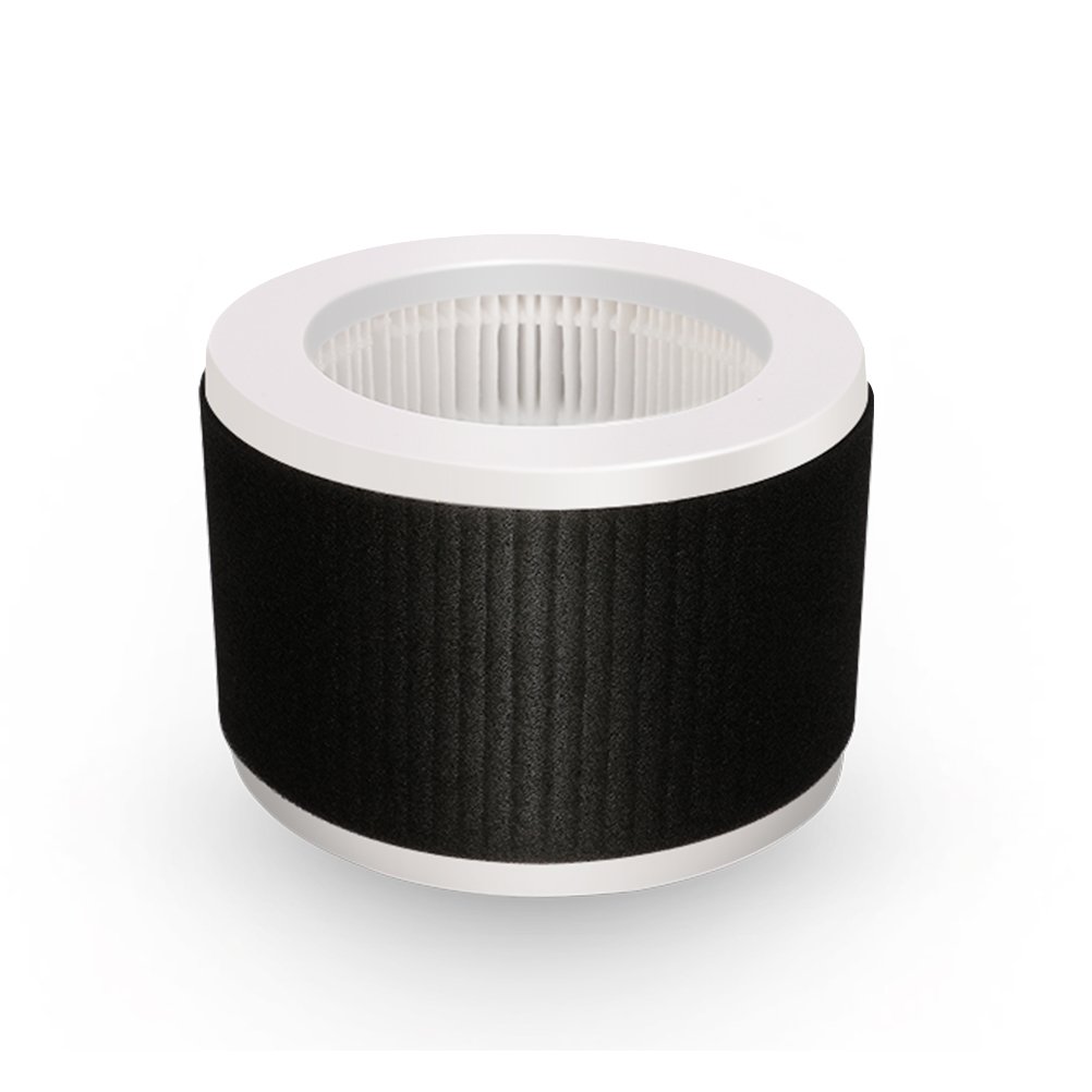 KOIOS H13 True HEPA Filter Air Purifiers for Desktop Office Car Pets with USB Cable, Small Air Cleaner, Night Light, Timer, Remove Smoke, Dust, Odors, Pollen