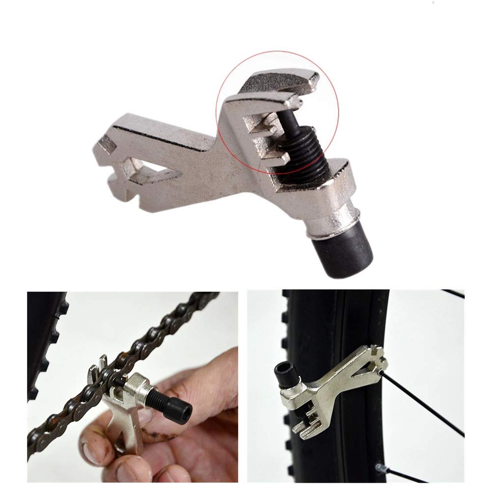 Toxz Bike Bicycle Cycle Chain Pin Remover Link Breaker Splitter Extractor Tool Kit,Bike Steel Chain Breaker Repair Tool