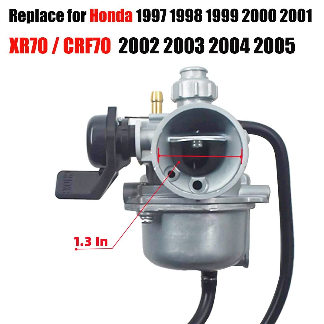 Carburetor & Fuel Switch Valve Petcock Replace for Honda CRF70 XR70 CRF70F XR70R Carb Replace16100-GCF-672