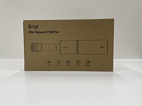 Brigii Mini Vacuum, Air Duster and Hand Pump 3 in 1, Cordless Handheld Vacuum, USB Rechargeable, Easy to Clean Desktop, Keyboard, Drawer, Car Interior and Other Crevices, Small Spaces -Y120 Pro