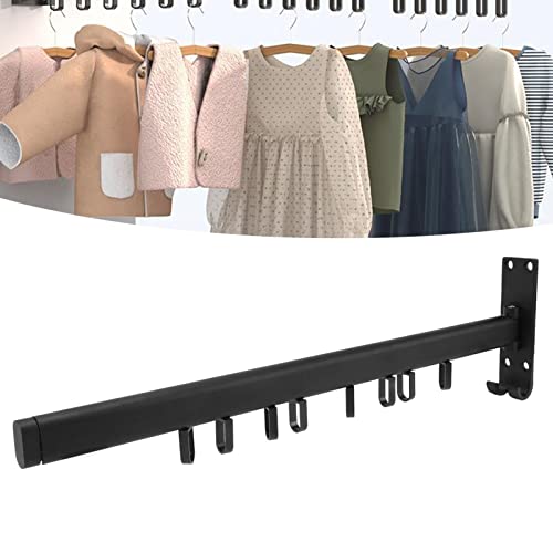 Natudeco Clothes Drying Rack Wall Mounted Clothes Rack Space Saving Dryer Rack Retractable Laundry Drying Rack for Outdoor Balcony Laundry Bathroom