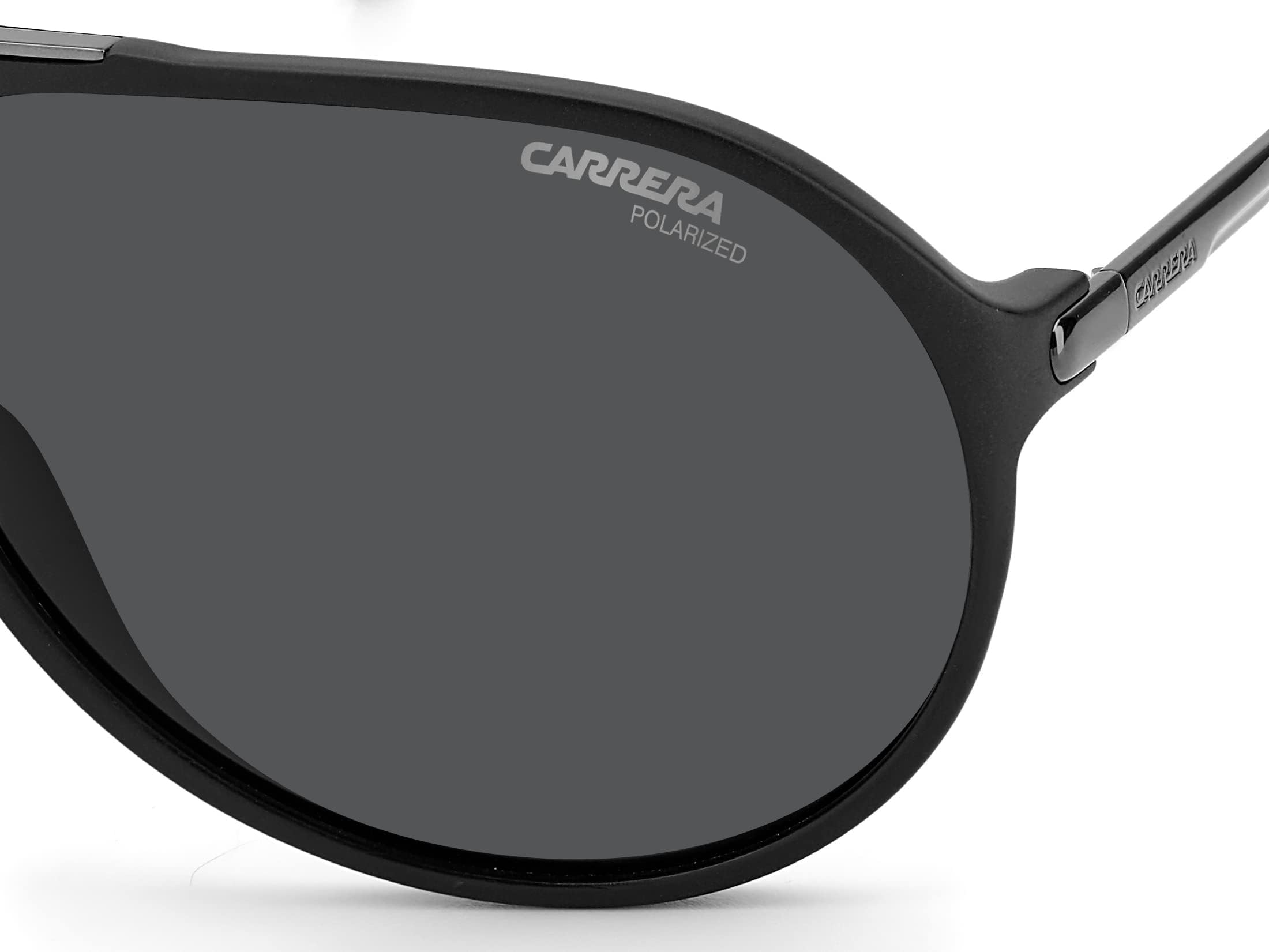 Carrera Women's Hot65 Pilot Sunglasses, Black/Polarized Gray, 63mm, 11mm