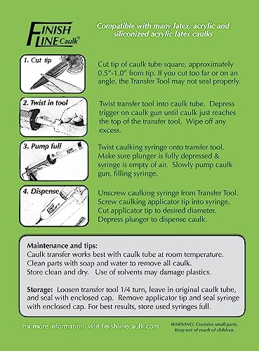 Finish Line Caulk Tool Precision Caulking Kit
