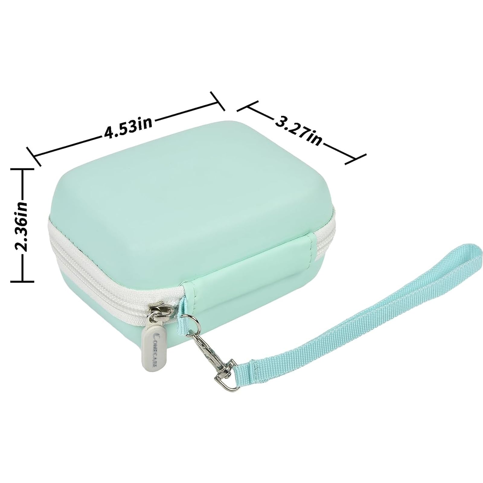 Carrying & Protective Case for Digital Camera, AbergBest 21 Mega Pixels 2.7" LCD Rechargeable HD/Kodak Pixpro/Canon PowerShot ELPH 180/190 / Sony DSCW800 / DSCW830 Cameras for Travel - Light Green