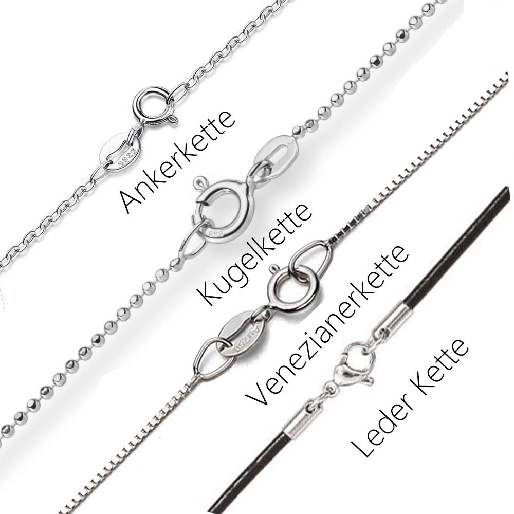 Bo&Pao Silver Infinity Name Necklace with two hearts, personalized Necklace with 2 Names