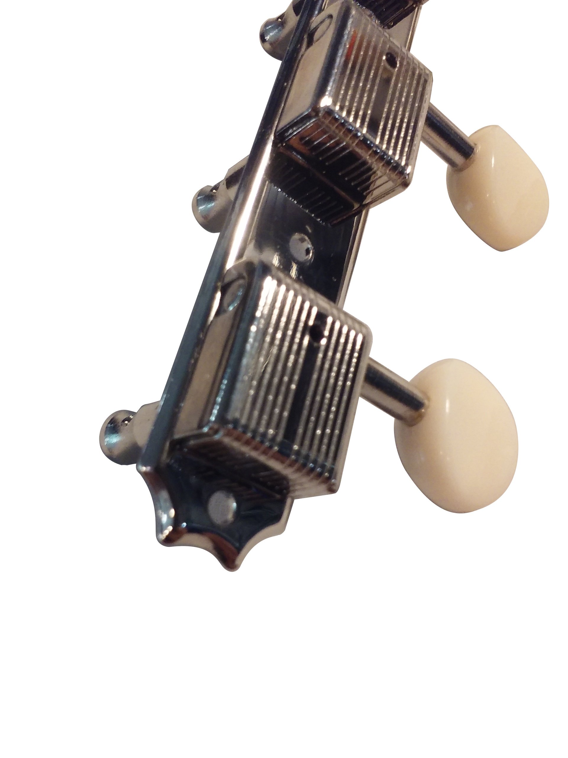 Kluson No-Line"3-On-A-Plate" Guitar Tuning Pegs W/Cream Buttons Fit Gibson Epi
