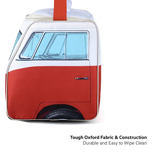 Board Masters Volkswagen Large Soft Sided Cooler Bag - Collapsible Insulated Picnic Lunch Bag with Adjustable Strap (30 Liter) - VW Bus Accessories