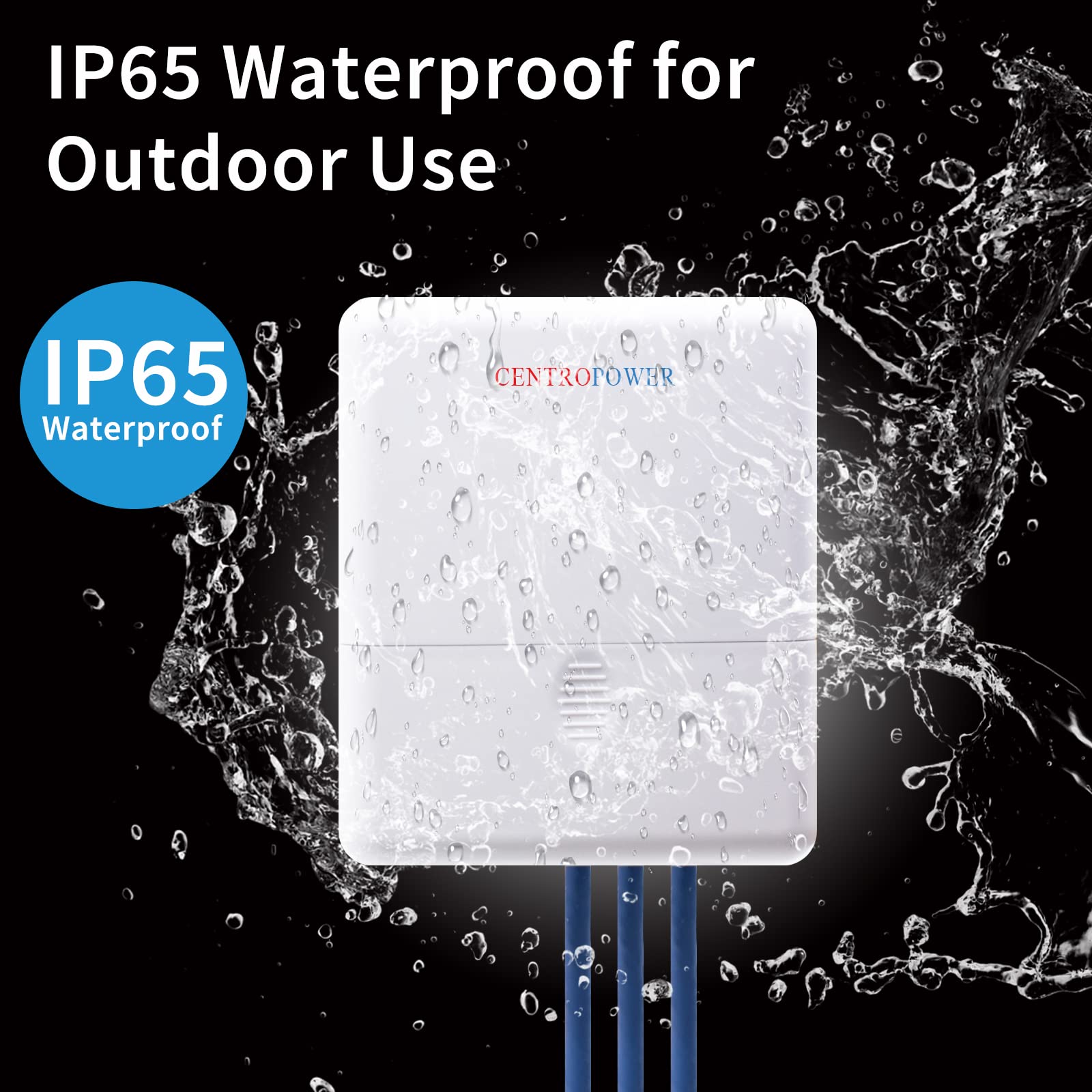 CENTROPOWER Gigabit Outdoor POE Extender,5 Port/1 in 4 Out Ethernet Extender，10/100/1000Mbps, IP65 Waterproof, 60W 48V，IEEE 802.3af/802.3at/802.3bt，PoE Repeater/Network Booster