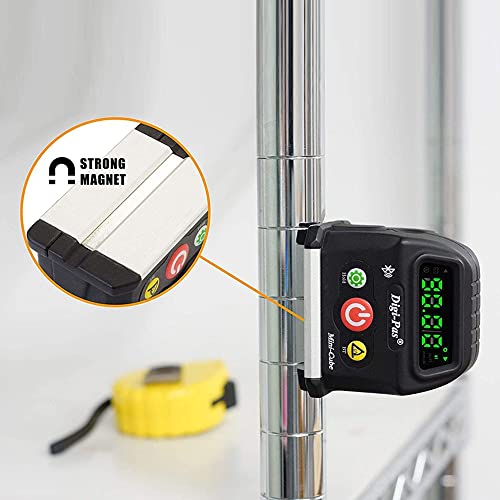 Digi-Pas 2-Axis Smart Cube Level, DWL-90PRO, WIRELESSLY displays leveling status on smartphone via BLUETOOTH, black, Small, Model: DWL90Pro