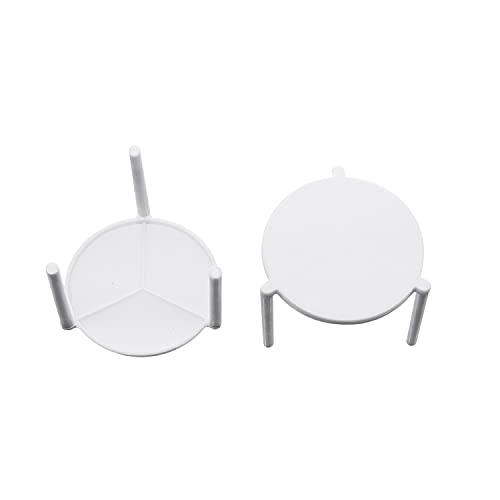 Party Essentials Disposable Plastic Pizza Stands/Savers/Tripod Stacker/Catering Boxes and Food Take Out, Pack of 200, White
