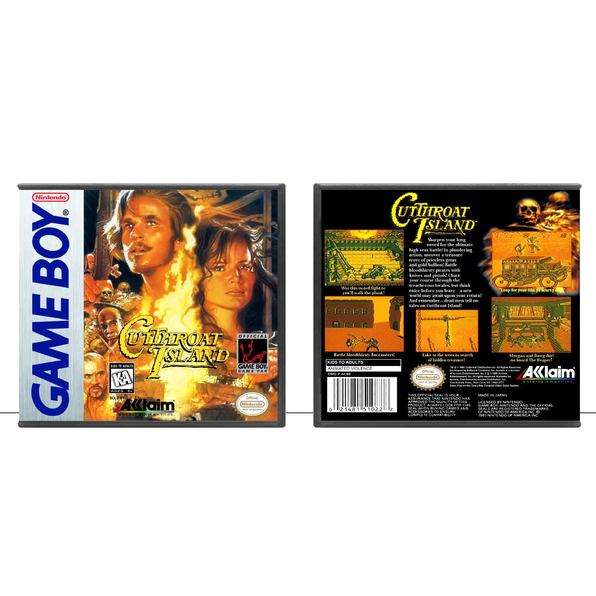 Cutthroat Island | (GB) Game Boy - Game Case Only - No Game