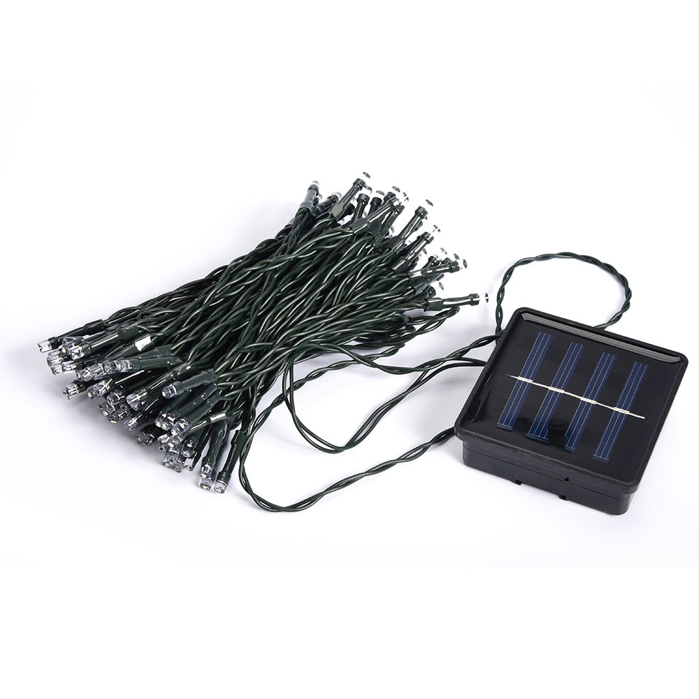 KYD 39ft 12m 100 LED Solar String Lights Christmas Lights Solar Powered Starry Lighting Waterproof Outdoor String Lights for Indoor Gardens Xmas Tree Homes Wedding Party Decor