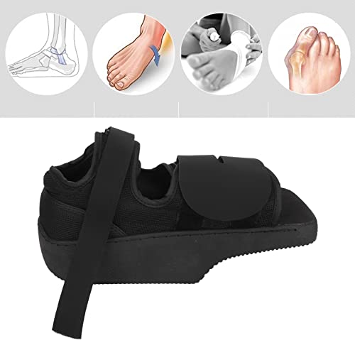 BOLORAMO Broken Toe Injury Shoe, Offloading Boot Arch Support Protective Non Slip with Adjustable Fastening Straps for Foot Recovery(L)