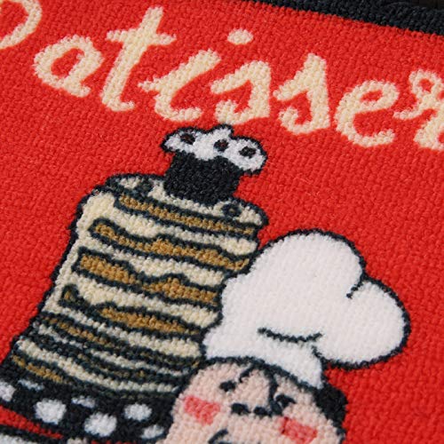 Carvapet 2 Piece Non-Slip Kitchen Mat Rubber Backing Doormat Runner Rug Set, Patisserie (19"x59"+19"x31")