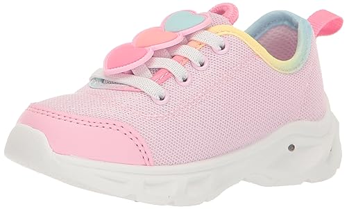 Carter's Kids Hailey Light-Up Sneaker, Pink, 11 US Unisex Toddler