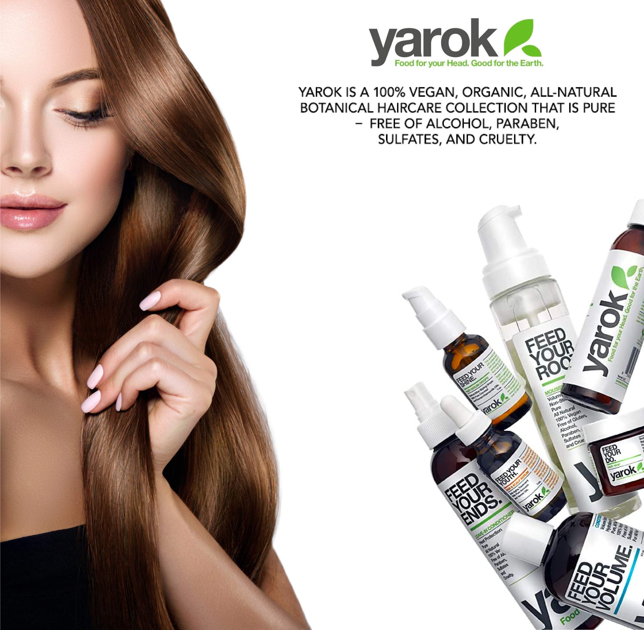 Yarok - Feed Your Volume Shampoo - Volumize, Lift & Moisturize - Nourishing & Moisturizing Cleanse - With Aloe Vera & Macadamia Nut Oil - 100% Vegan - Gluten, Sulfate, Paraben & Cruelty Free - 8.5oz