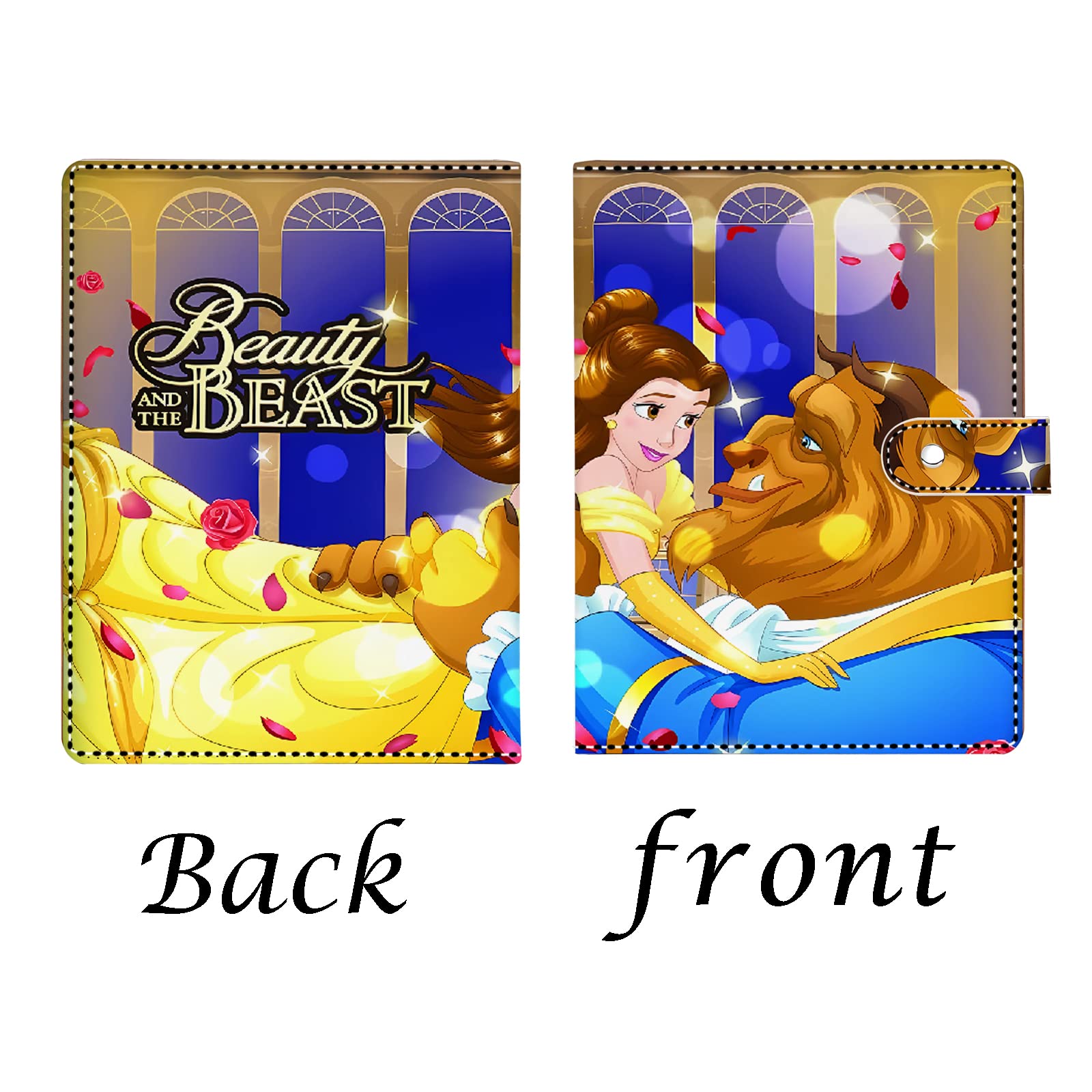 Cartoon Animation Faux Leather Padfolios (Beauty and The Beast)