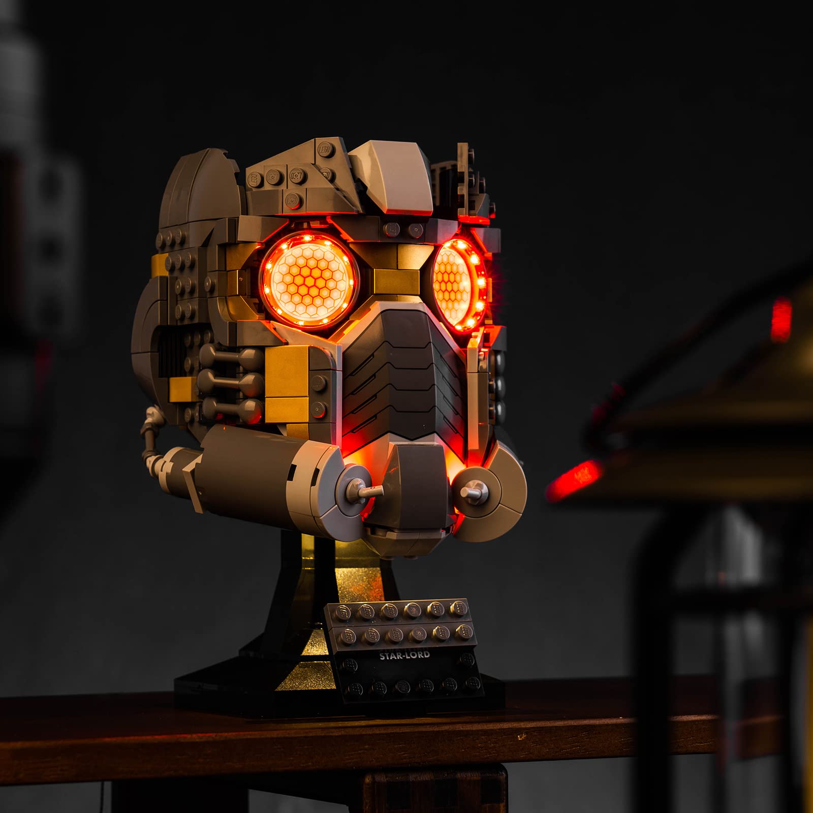 BrickBling LED Light for Lego Star-Lord's Helmet Set 76251(Lights Only), New 2023 Lighting Compatible with Lego Helmet- Light up Your Model