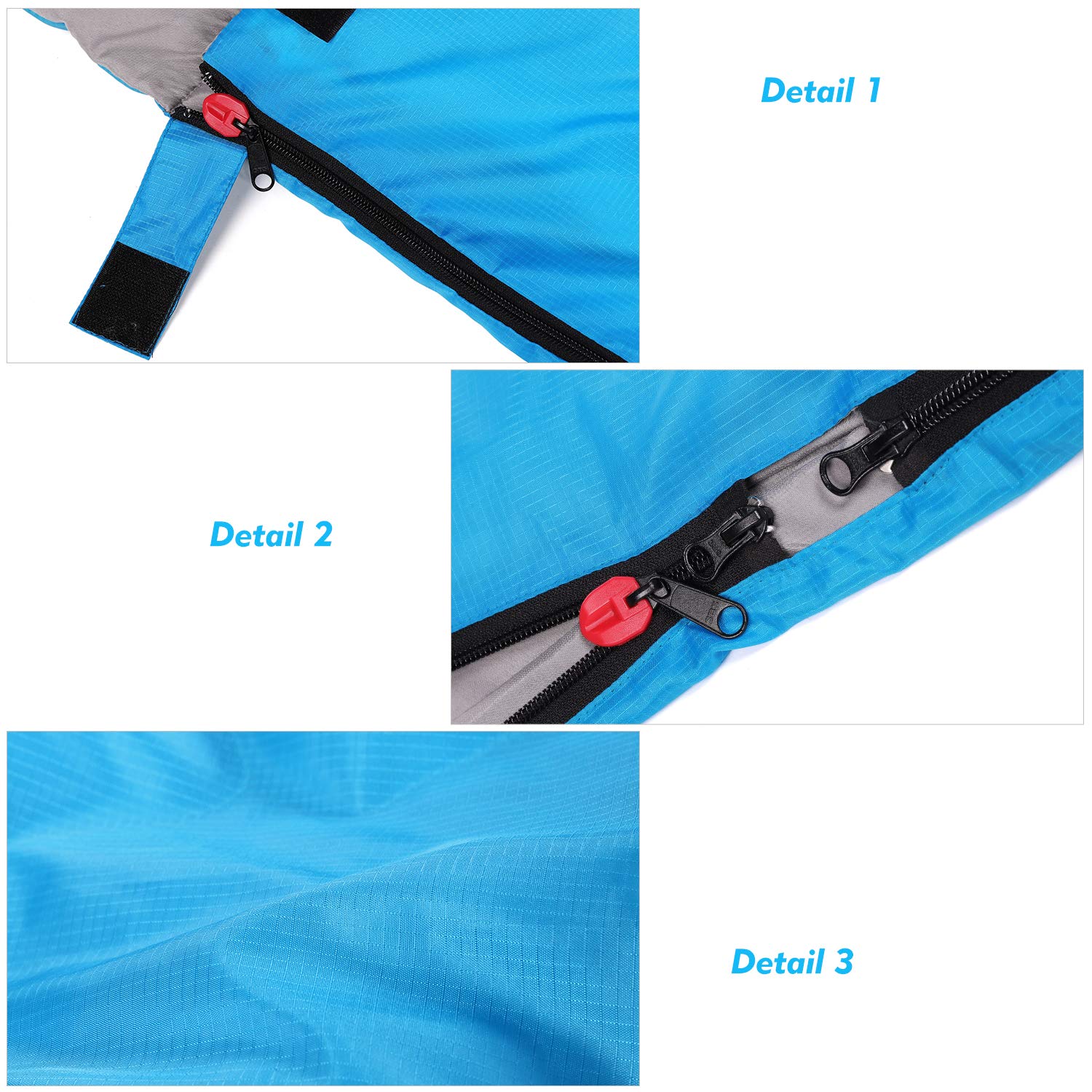 CAMEL CROWN Double/Single Sleeping Bag for Backpacking, Camping, Hiking,Outdoor Activities, Cold Weather 2 Person Waterproof Sleeping Bag for Adults Or Teens.