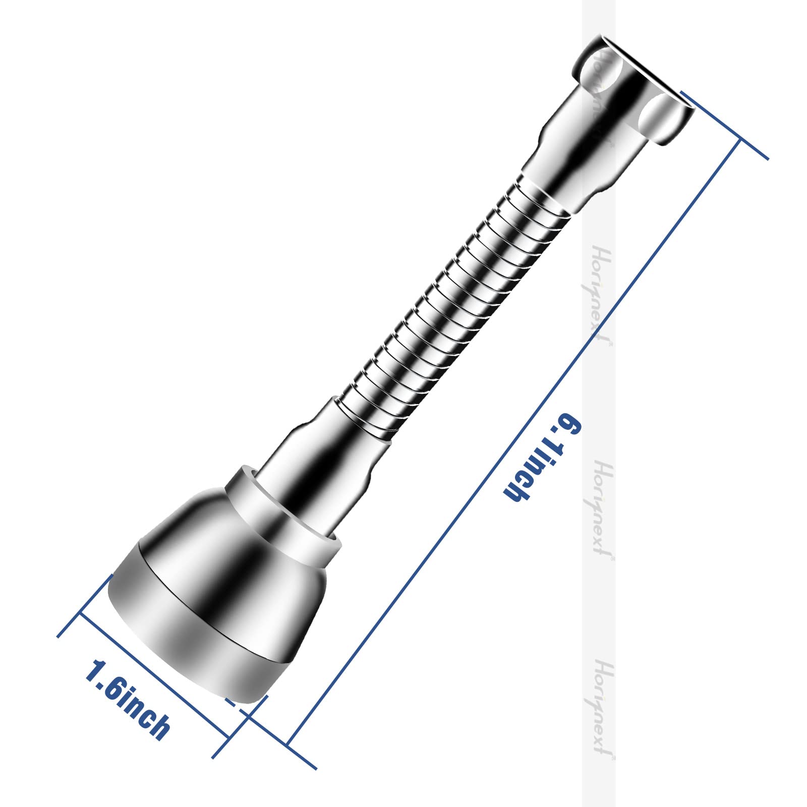 Horiznext 360° big angle swivel faucet aerator, for home kitchen bathroom sink tap head (with movable hose adapter attachment),high pressure bathtub nozzle rotate replacement