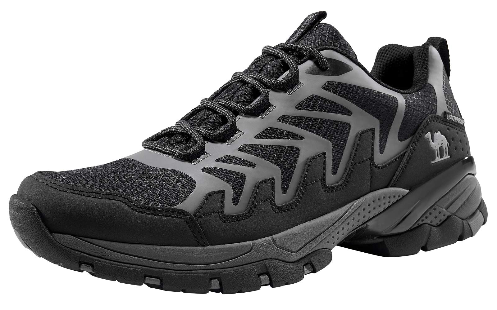 CAMEL CROWN Men Hiking Shoes Lightweight Low Top Hiking Boots Breathable Waterproof Sneakers for Trail Outdoor