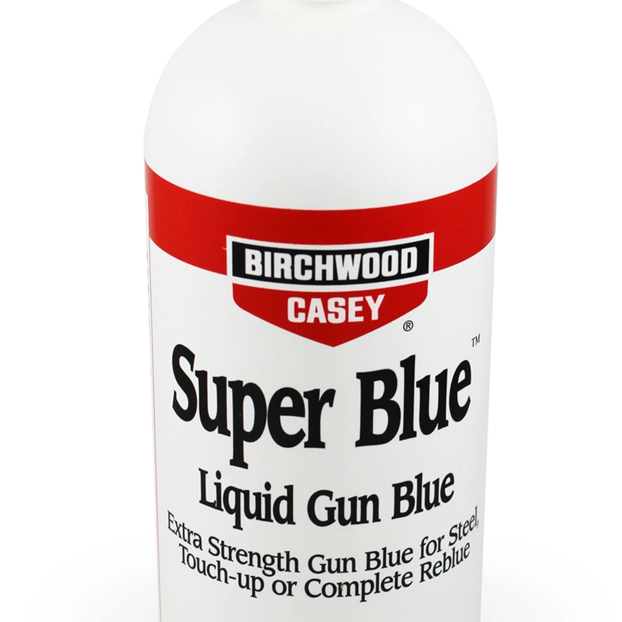 Birchwood Casey Super Blue Liquid Gun Blue with Double Strength Design for Rifles, Pistols, Revolvers, Shotguns, and Other Firearms, Blue