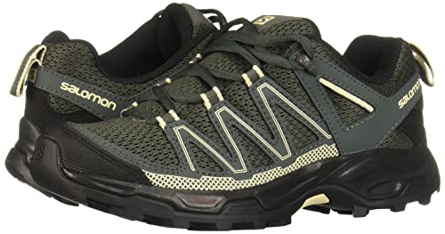 Salomon Pathfinder Hiking Shoes for Women, Shadow/Urban Chic/Bleached Sand, 5