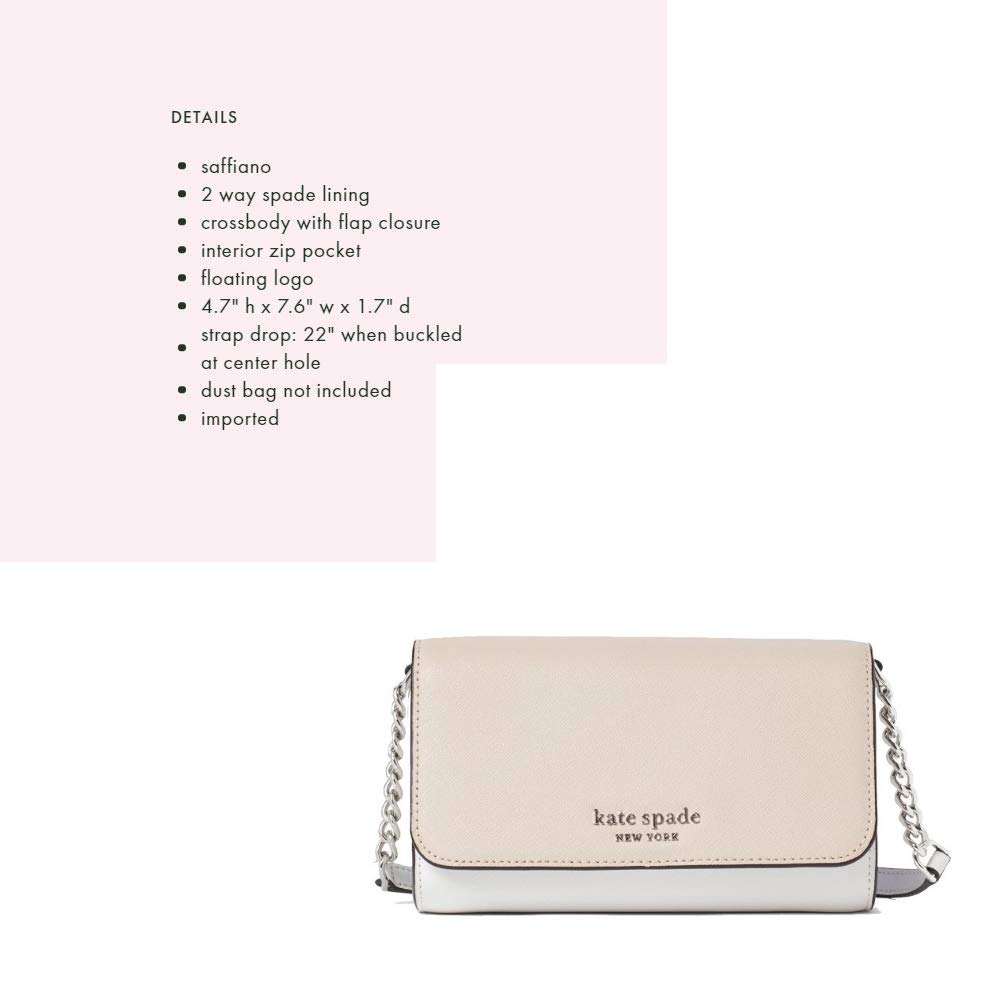 Kate Spade New York Cameron Small Flap Crossbody Purse (Warm Beige Multi)