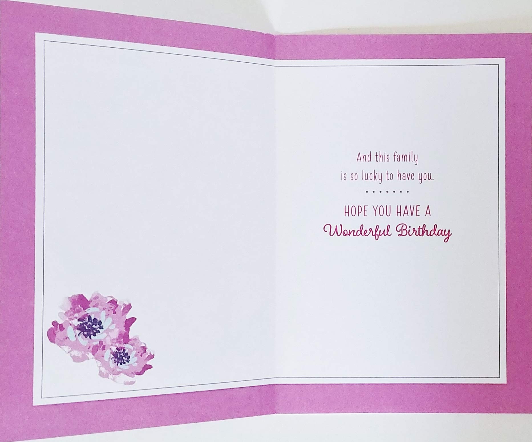 Greeting Card It's True That We Can't Choose Our Family, Sometimes We Get Lucky - For A Special Sister-in-Law Happy Birthday