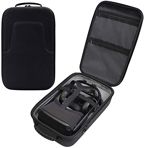 Birsppy Hard Travel Case for Oculus Quest VR Gaming Headset and Controllers Accessories Waterproof Shockproof Carring case (Black