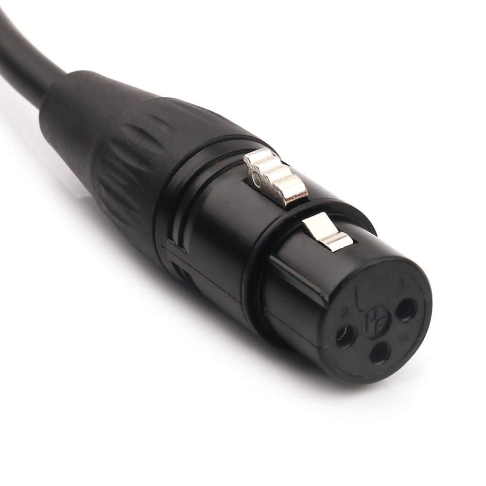 NANYI 3.5mm (1/8 Inch) TRS Stereo Male to XLR Female Interconnect Audio Microphone Cable, Suitable for iPod, Mobile Phone, Active Speakers, Stage, DJ, Studio Audio Console, 1.5M (5FT)