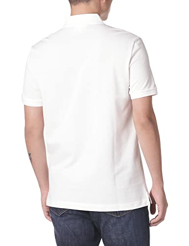 Lacoste Men's Classic Pique Slim Fit Short Sleeve Polo Shirt, White, Large