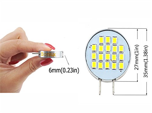 Bonlux Dimmable LED G8 Bulb- 120V Warm White T4 G8 Bi-pin LED Halogen Replacement Bulb for Under Counter Kitchen Lighting, Under-Cabinet Accent Puck Light Desk Lamp Lighting(Pack-4)