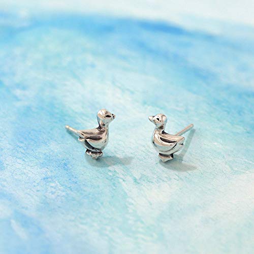 Boma Jewelry Sterling Silver Duck Stud Earrings