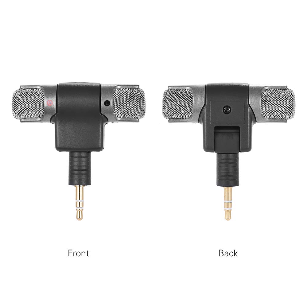 Camnoon External Stereo Mic Microphone with 3.5mm to Mini USB Micro Adapter Cable for GoPro Hero 3 3+ 4 for AEE Sports Action Camera