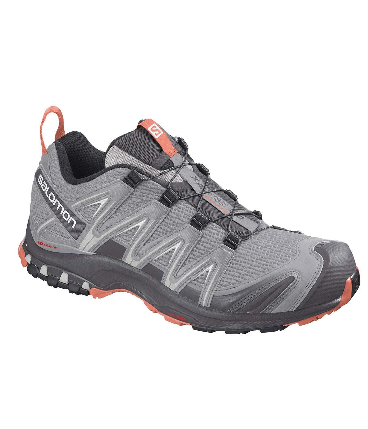Salomon Women's XA PRO 3D Trail Running Shoe, Alloy/Magnet/Camellia, 10.5