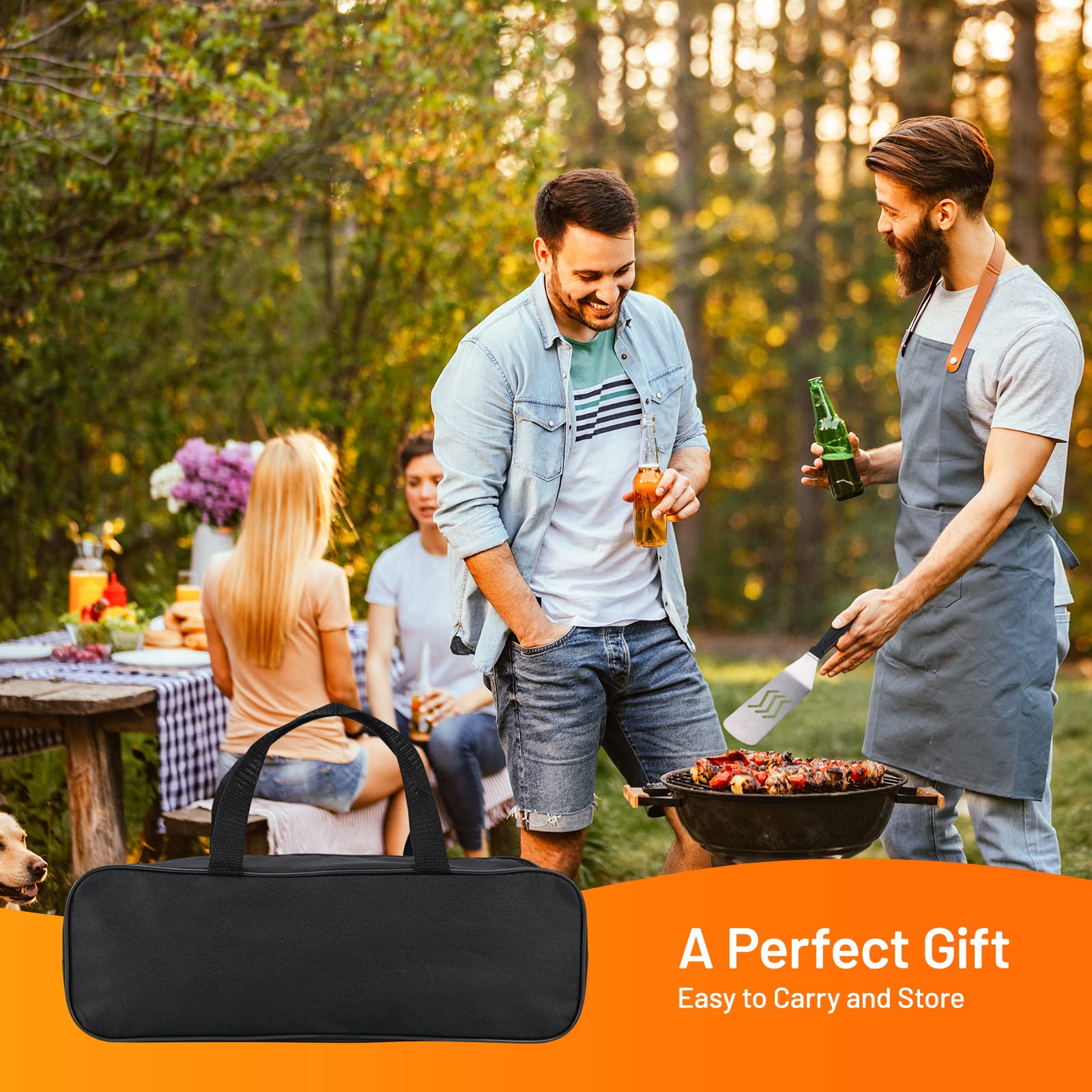 Blackstone Griddle Accessories Kit,10PCS Flat Top Grill Accessories Set for Blackstone and Camp Chef,Stainless Steel Griddle Grill Tools for Outdoor BBQ Teppanyaki Camping