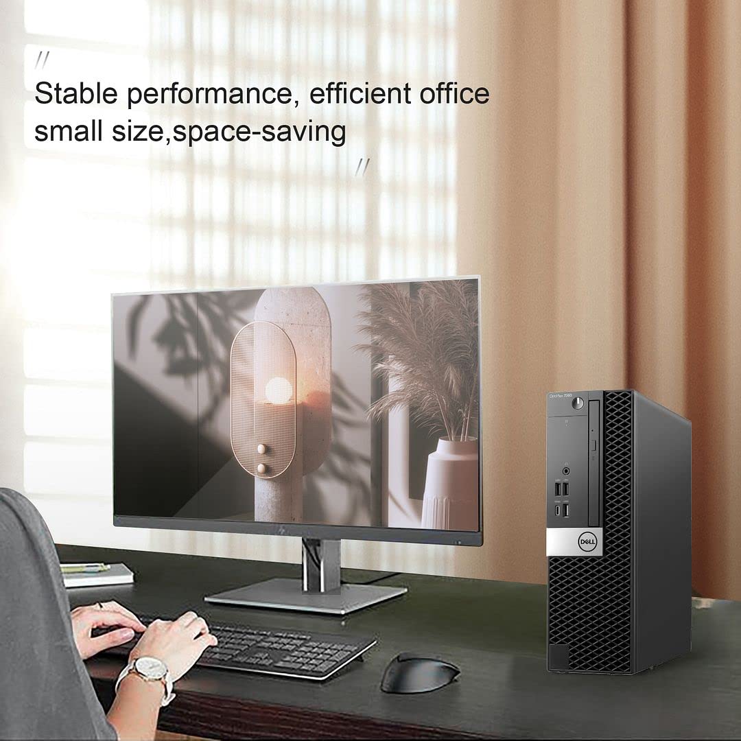 Dell OptiPlex 7060 Windows 11 Pro Desktop Computer SFF,Intel 8th Gen i7-8700 Hexa Core,32GB DDR4 Ram New 1TB NVMe M.2 SSD,AX210 Built-in WIFI 6E & Bluetooth 5.2,New Wireless Keyboard & Mouse (Renewed)