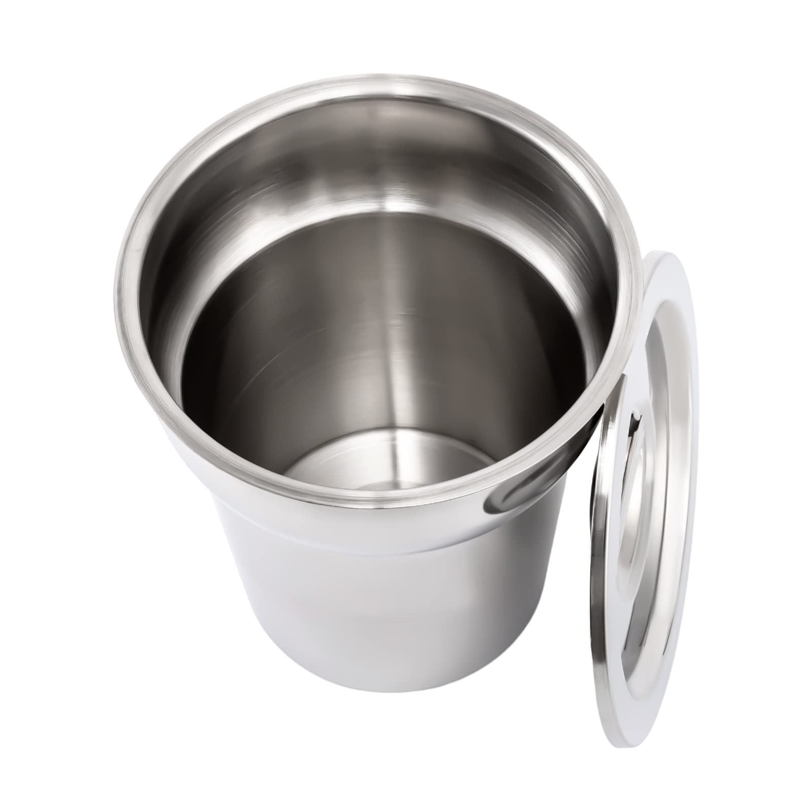Soup Warmer Commercial Electric Warming Tray Soup Pot with Lid Countertop Food Warmer for Soup Chocolates Cheeses, Stainless Steel, 86-185℉ Adjustable (4x4L)
