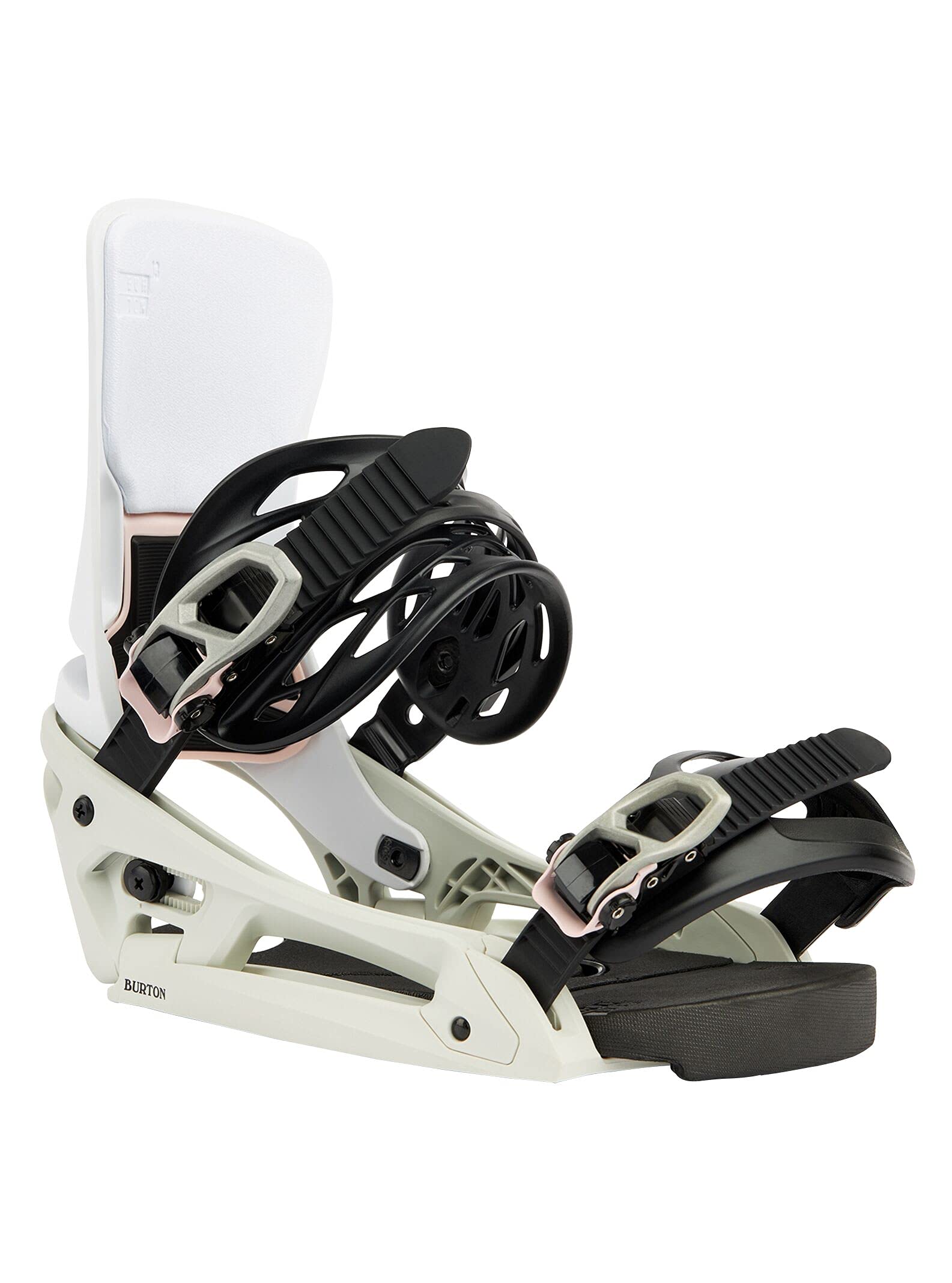 Burton Cartel X EST Mens Snowboard Bindings White/Grey/Logo Sz M (8-11)