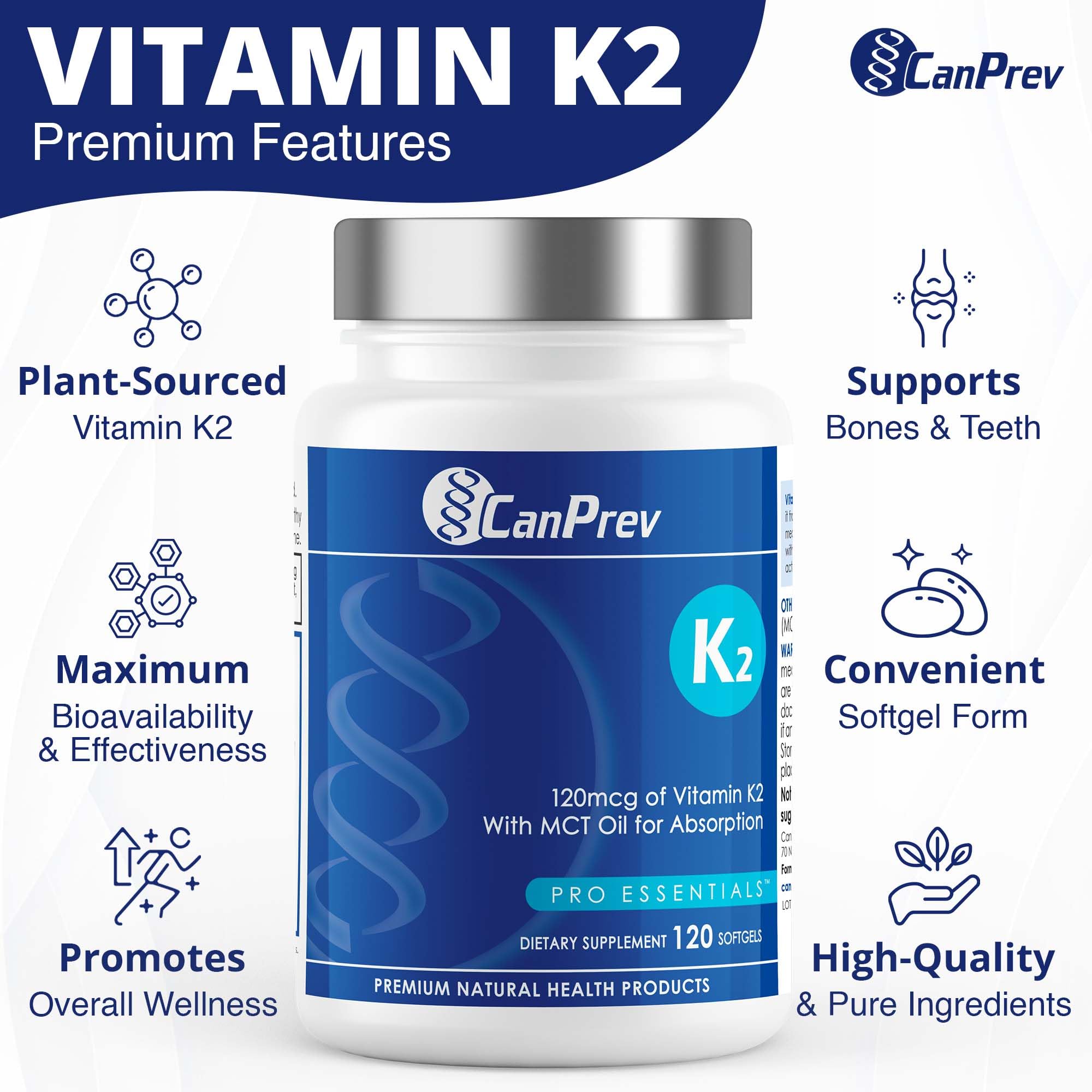 CanPrev K2 Softgels, 120 softgels