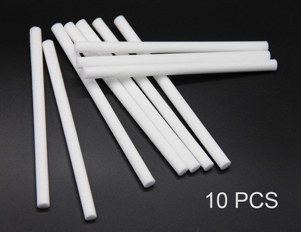 Briskyloom Humidifier Sticks Cotton Filter Sticks Refill Sticks Filter Replacement Wicks for Portable Personal USB Powered Humidifier 7x135mm (10pcs)
