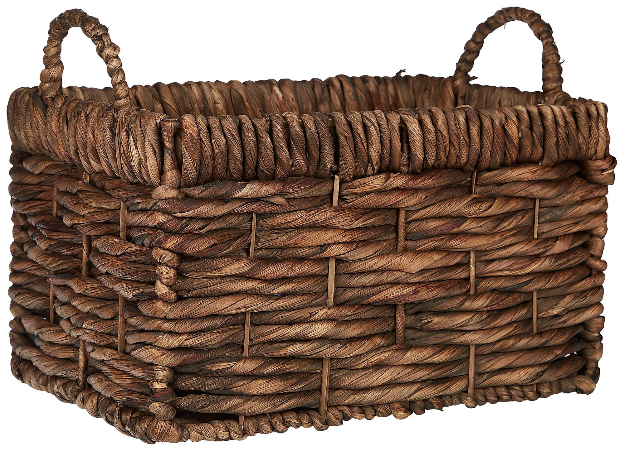 Coastal Home 10x14 Water Hyacinth Triple Weave Basket One Size Brown